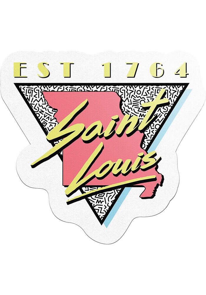 St Louis Souvenir | St Louis Stickers WHITE 90s Pastel - 44910871