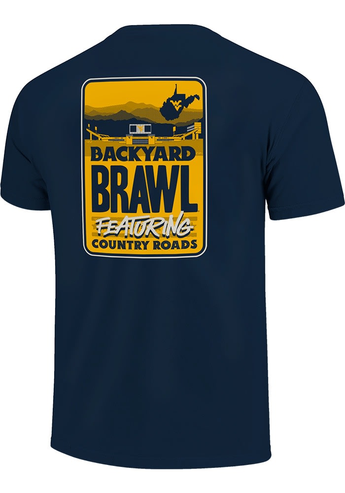 West Virginia Mountaineers NAVY Football Backyard Brawl Short Sleeve T ...