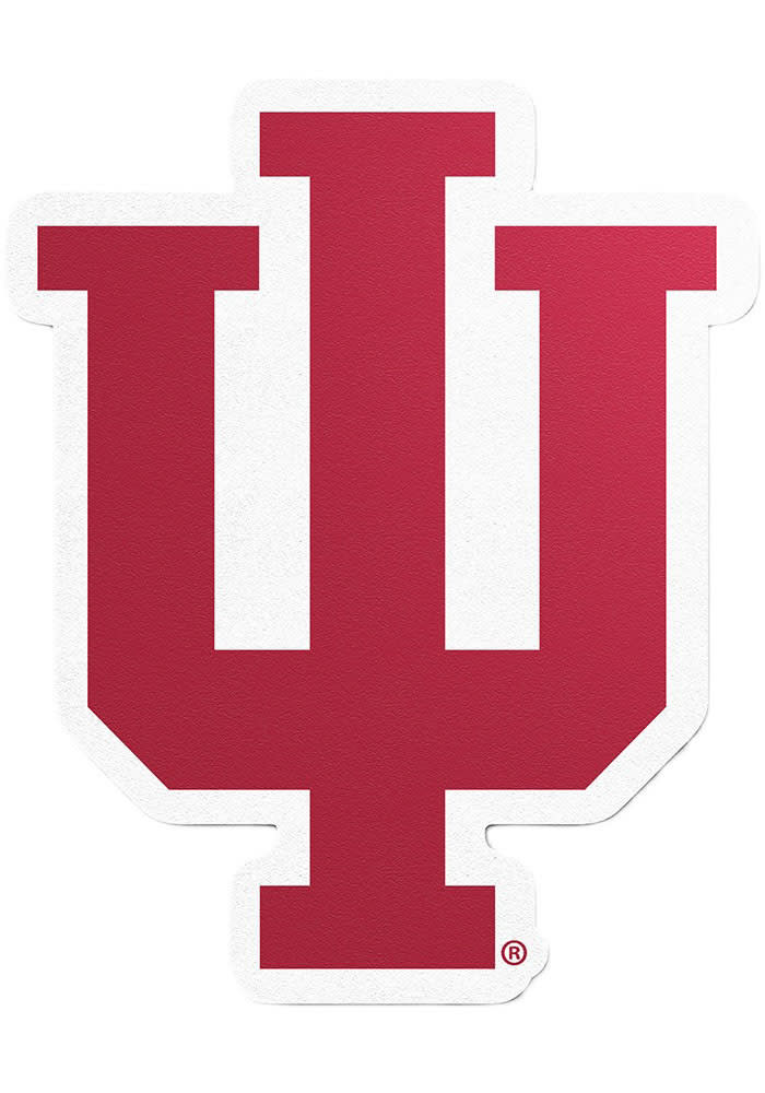 Indiana Hoosiers White Primary Logo Stickers - 44911876