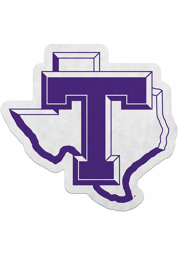 Tarleton State Texans PURPLE Logo Shaped Pennant - 4610474