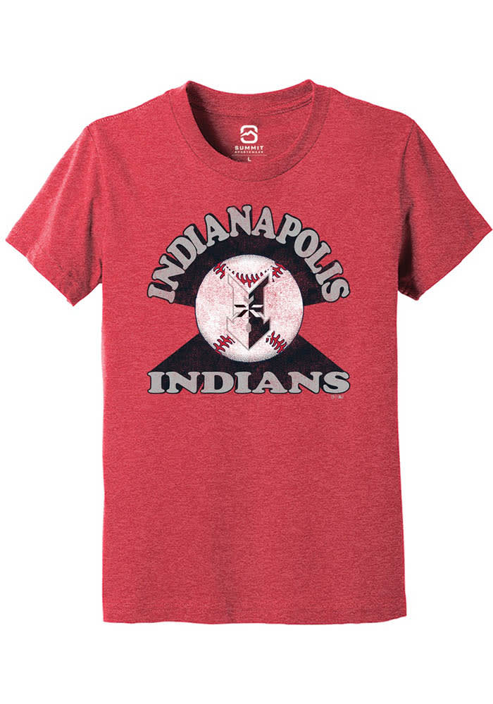 Summit Sportswear Indianapolis Indians Youth RED HEATHER Soft Arch ...