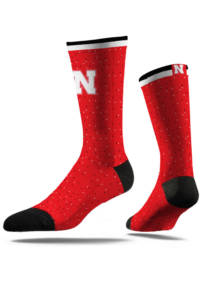 Nebraska Cornhuskers Red Repeat Pattern Mens Argyle Socks - 46580987