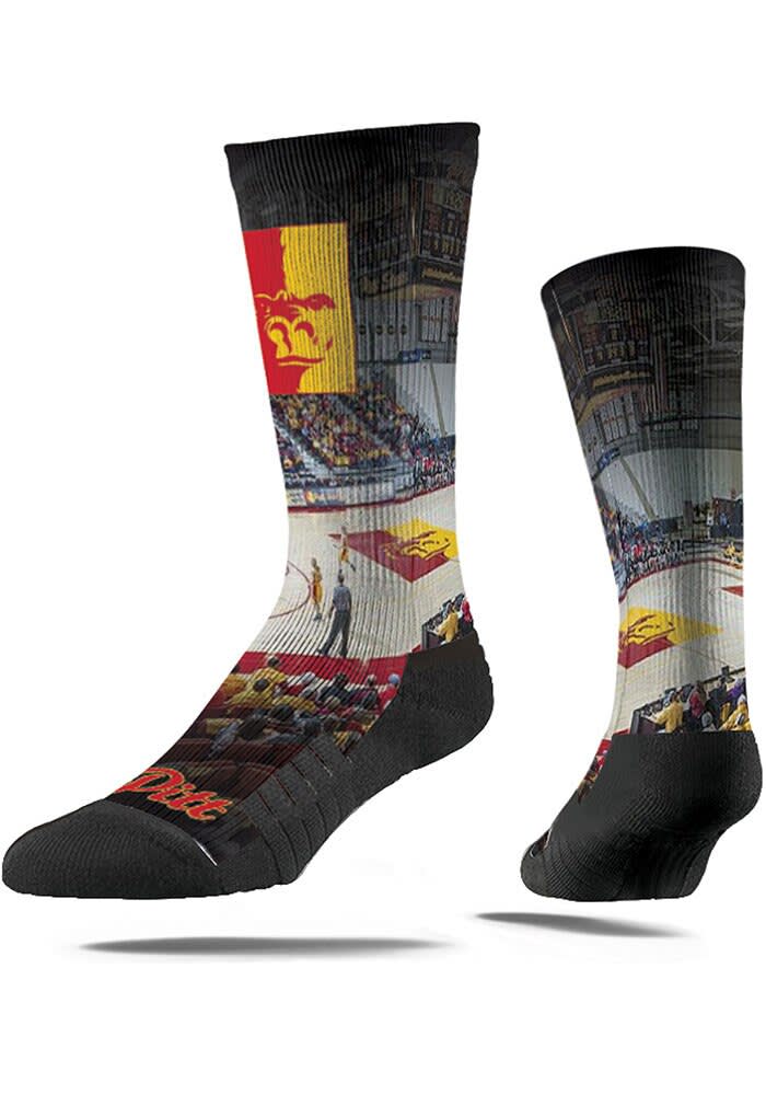 Pitt State Gorillas Strideline Red Basketball Court Mens Crew Socks ...