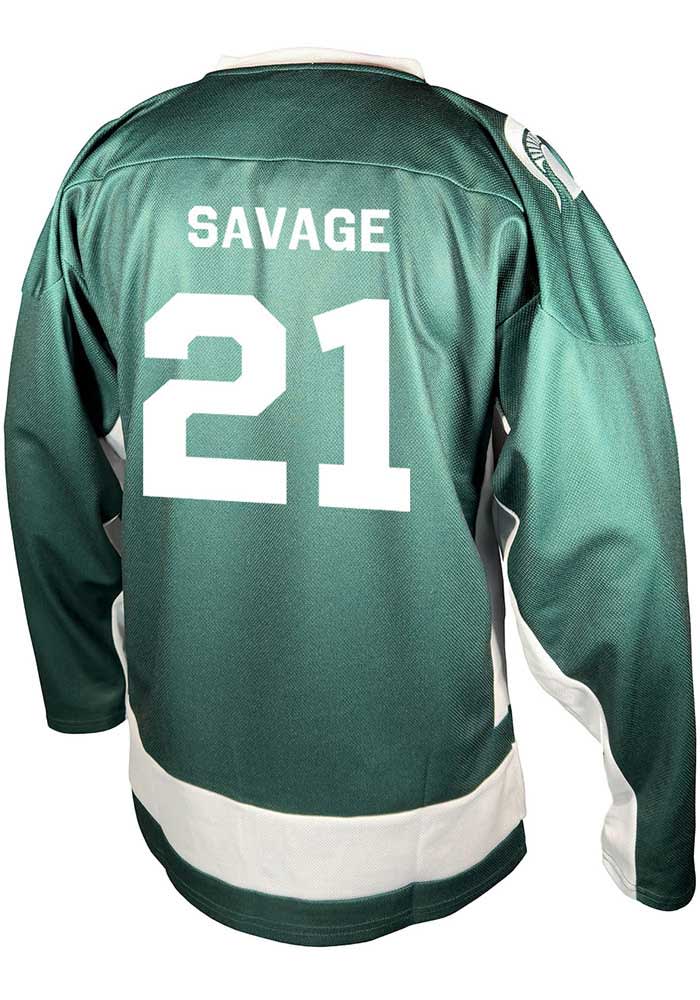 Red Savage Mens DARKGREEN Michigan State Spartans ROAD Design Hockey ...