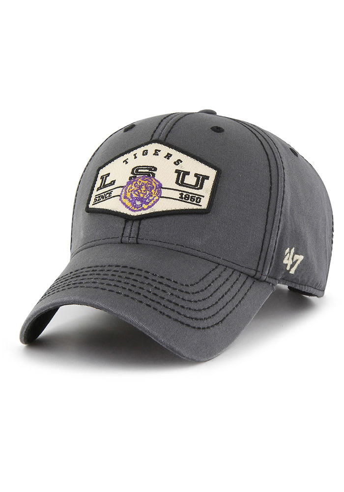 47 LSU Tigers CHARCOAL Vintage Arcadia MVP Adjustable Hat - 47000238
