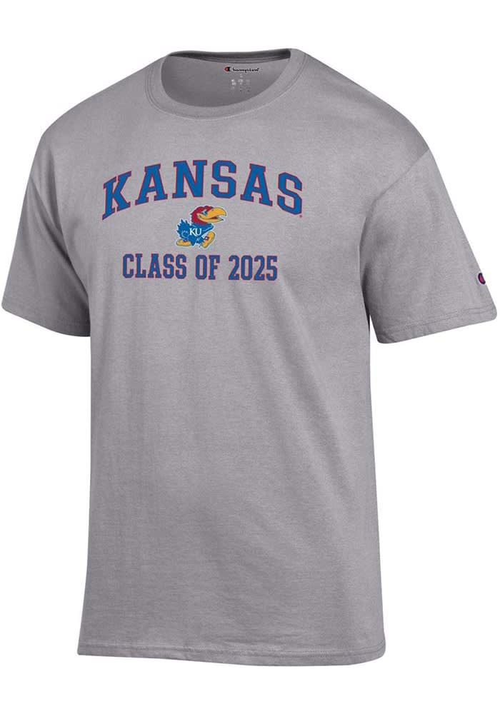 Champion Kansas Jayhawks ATHLETICGREY Class of 2025 Text Jersey Short ...