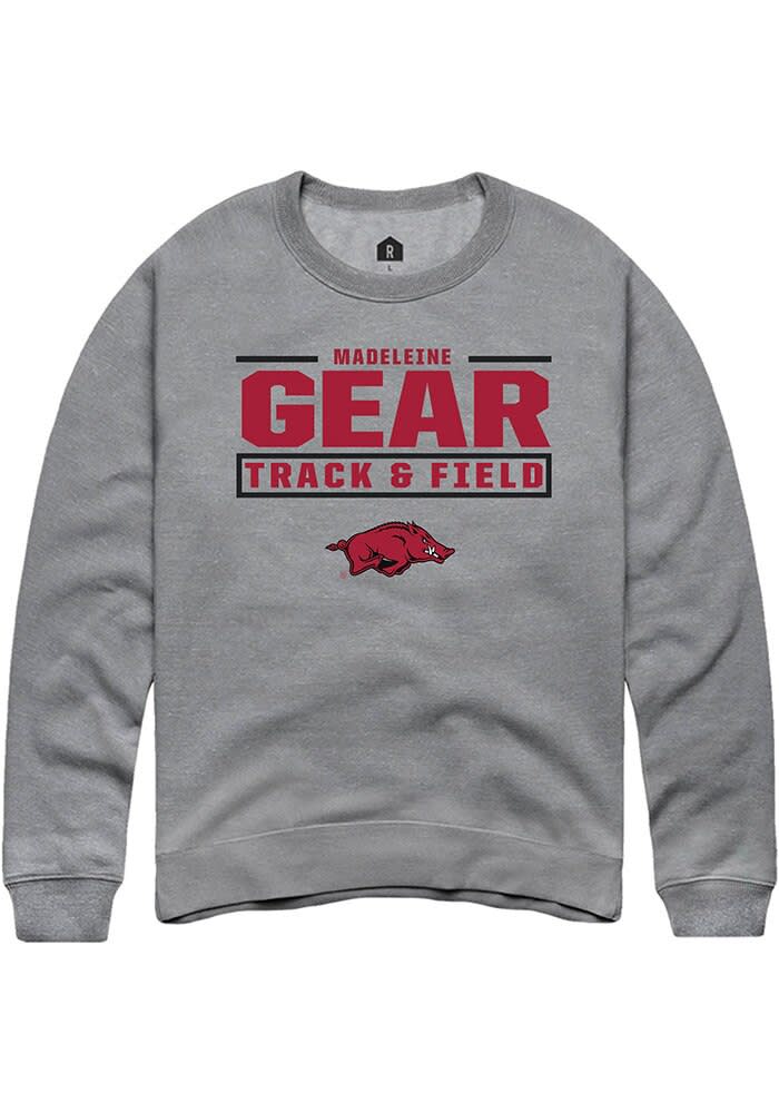 Madeleine Gear Arkansas Razorbacks Mens GRAPHITE NIL Stacked Box Player ...