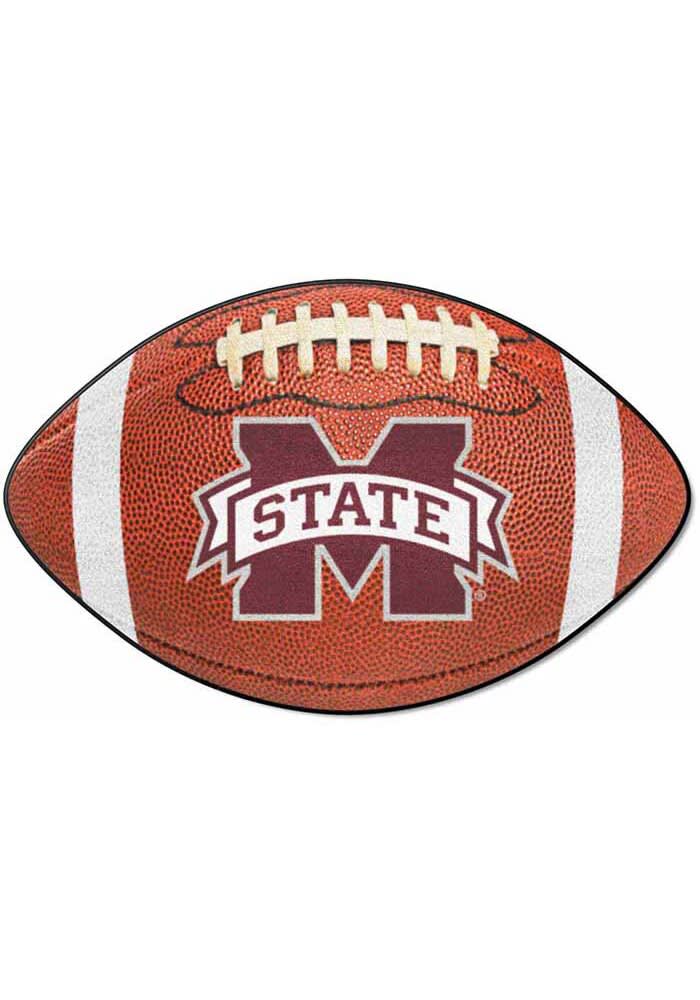 Mississippi State Bulldogs Football Logo Interior Rug BROWN - 4773288