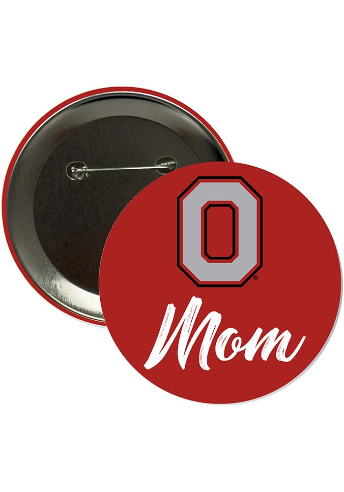 Ohio State Buckeyes Red 3" Mom Button - 4792138