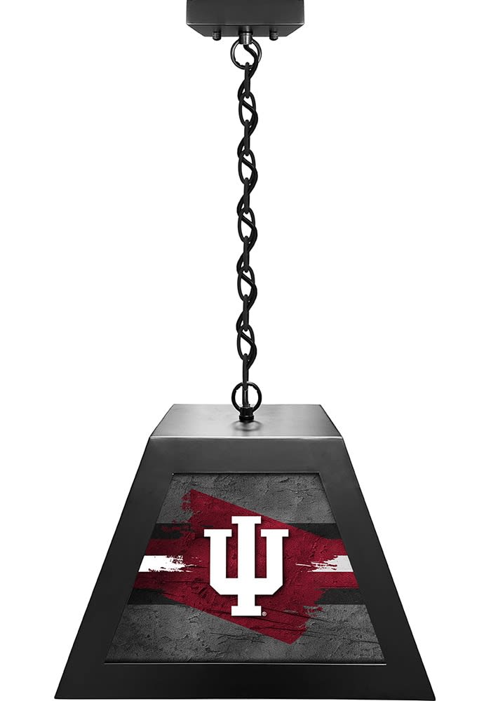Indiana Hoosiers Pendant BLACK Billiard Lamp - 4798461