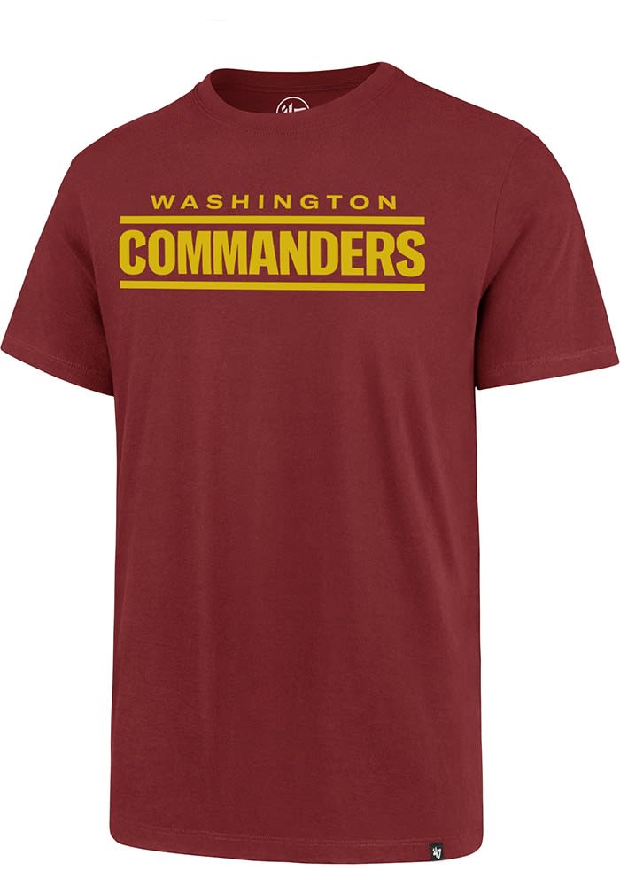 47 Washington Commanders RED Super Rival Short Sleeve T Shirt - 480002585