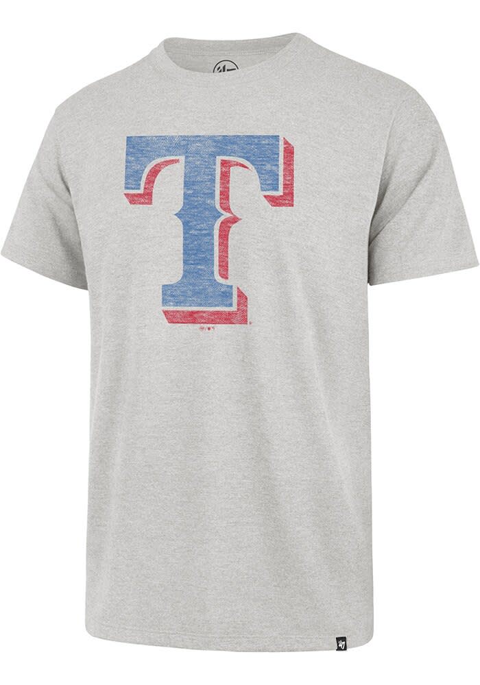 47 Texas Rangers GREY Premier Franklin Short Sleeve Fashion T Shirt ...