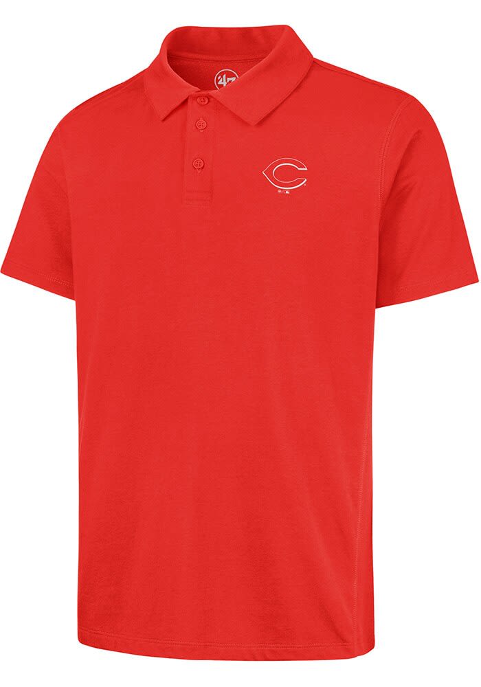 47 Cincinnati Reds Mens Forward Red Short Sleeve Polo - 480004537