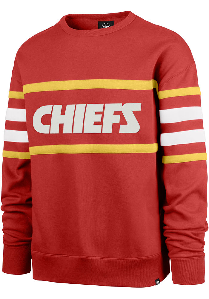 47 Kansas City Chiefs Mens Red Coaches Long Sleeve Fashion Sweatshirt ...