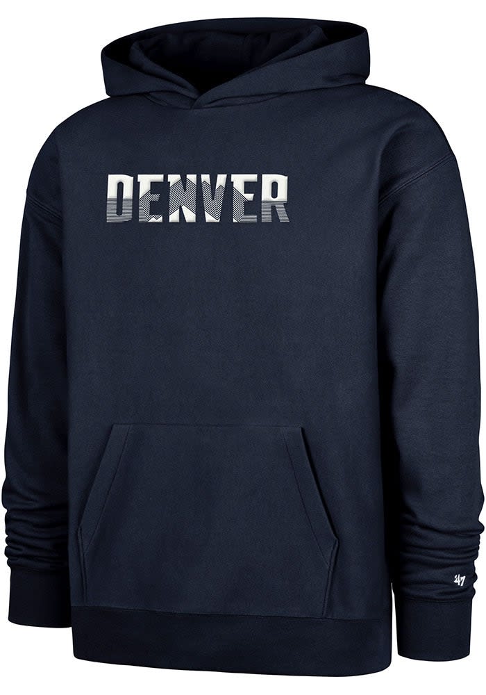 47 Denver Nuggets Mens NAVY City Edition Double Crossover Long Sleeve ...