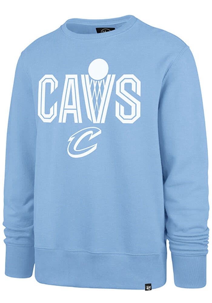 47 Cleveland Cavaliers Mens BLUE City Edition 2024 Crew Sweatshirt ...