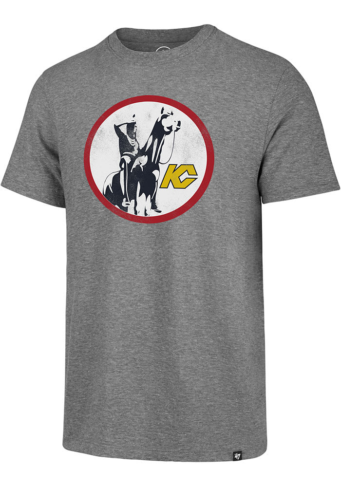 47 Kansas City Scouts GREY Imprint Match Short Sleeve Fashion T Shirt ...