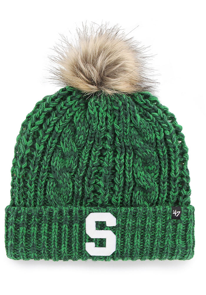 Michigan State Spartans 47 Womens GREEN Meeko Cuff Knit Hat - 48004290