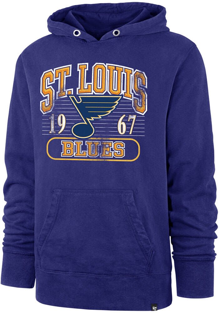 47 St Louis Blues Mens BLUE Crosby Long Sleeve Fashion Hood - 48005293