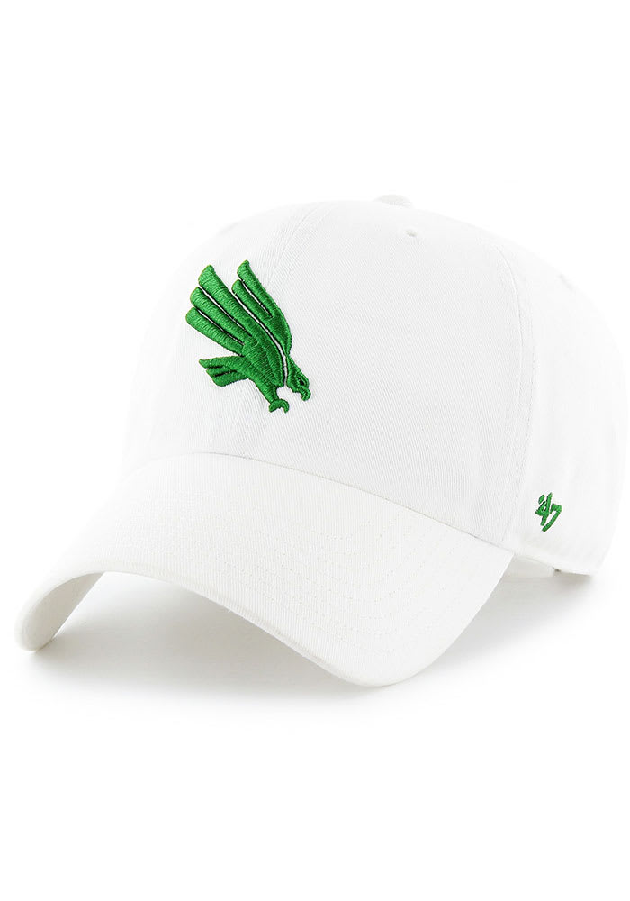 47 North Texas Mean Green WHITE Clean Up Adjustable Hat - 48006247