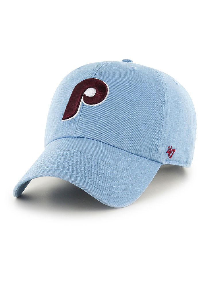 47 Philadelphia Phillies LIGHT BLUE Coop Clean Up Adjustable Hat - 48008813