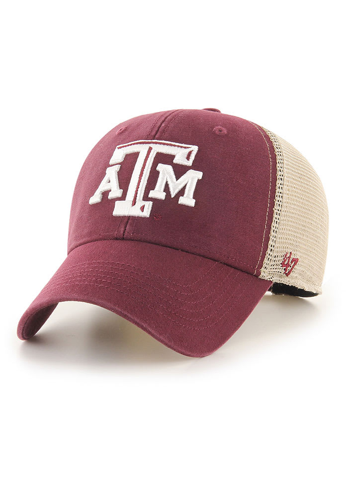 47 Texas A&M Aggies MAROON Flagship Wash MVP Adjustable Hat - 48010184