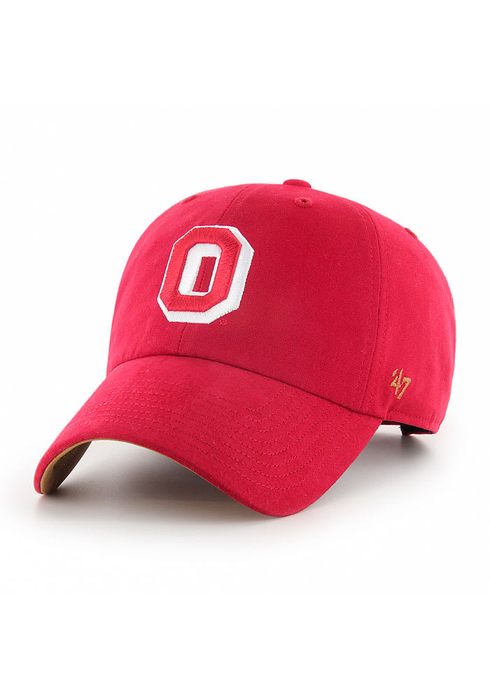 47 Ohio State Buckeyes Red Retro Artifact Clean Up Adjustable Hat ...