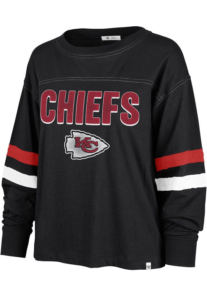 47 Kansas City Chiefs Womens Black Arborway Long Sleeve LS Tee