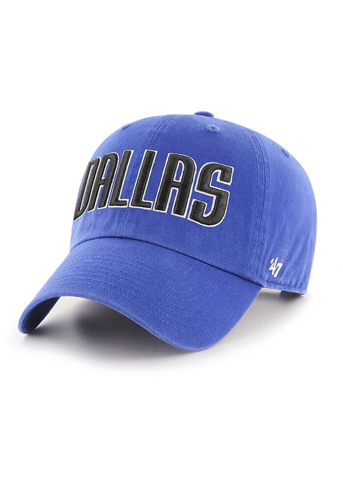 47 Dallas Mavericks ROYAL Script Clean Up Adjustable Hat - 48010922