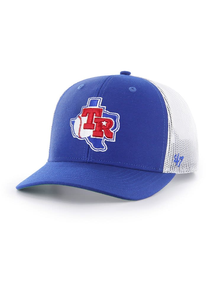 47 Texas Rangers BLUE Trucker Adjustable Hat - 48011798