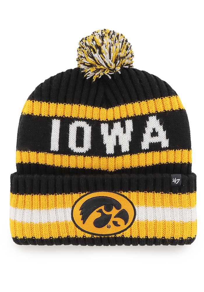 Iowa Hawkeyes 47 BLACK Bering Cuff Knit Hat - 48012551