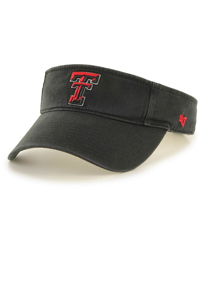 Texas Tech Red Raiders Clean Up BLACK 47 Adjustable Visor - 48012574