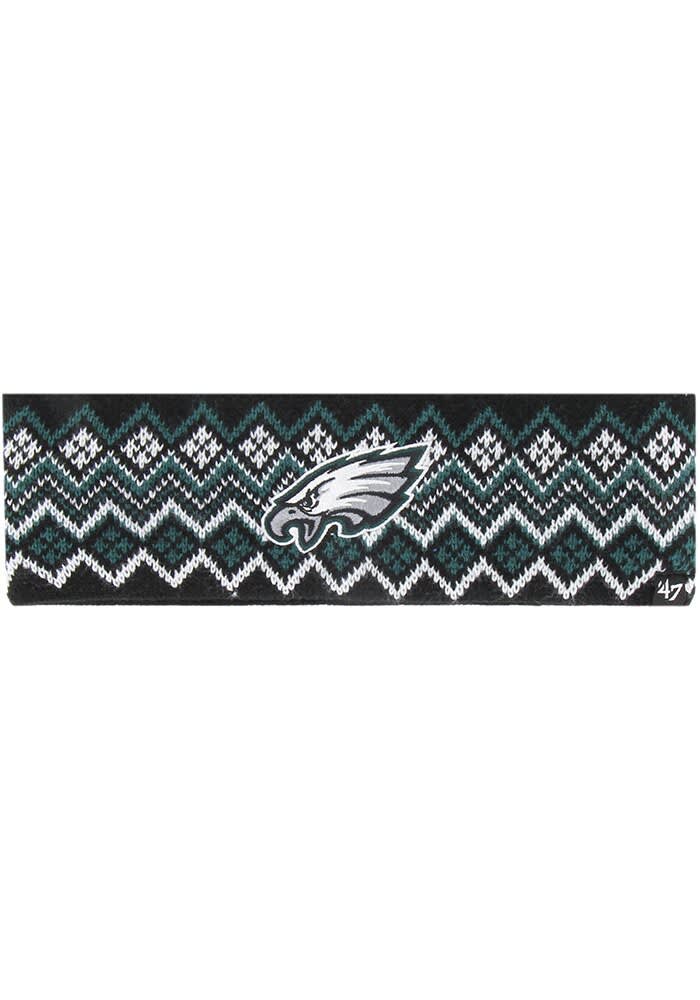 Philadelphia Eagles 47 Womens MIDNIGHTGREEN Elsa Headband Knit Hat ...