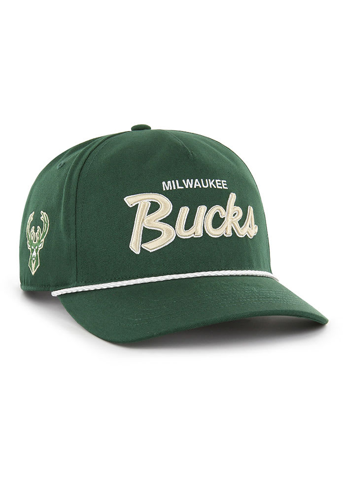 47 Milwaukee Bucks GREEN Crosstown Script Hitch Adjustable Hat - 48013205