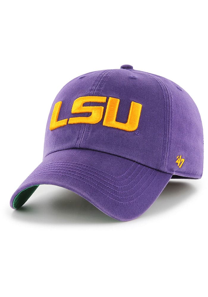 LSU Tigers Mens Franchise PURPLE 47 Fitted Hat - 48013337