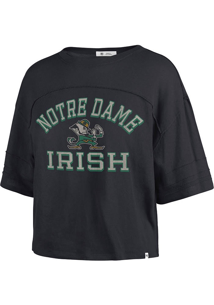 47 Notre Dame Fighting Irish Womens NAVY Half Moon T-Shirt - 48014122