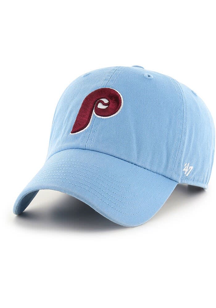 47 Philadelphia Phillies LIGHT BLUE Retro Clean Up Adjustable Hat ...