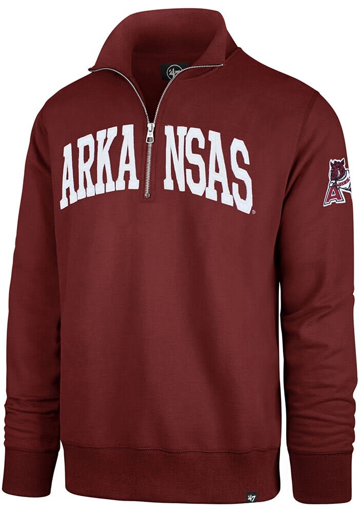 47 Arkansas Razorbacks Mens CRIMSON Striker Pullover CRIMSON Striker ...