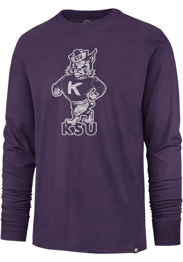 47 K-State Wildcats PURPLE Premier Franklin Long Sleeve Fashion T Shirt ...