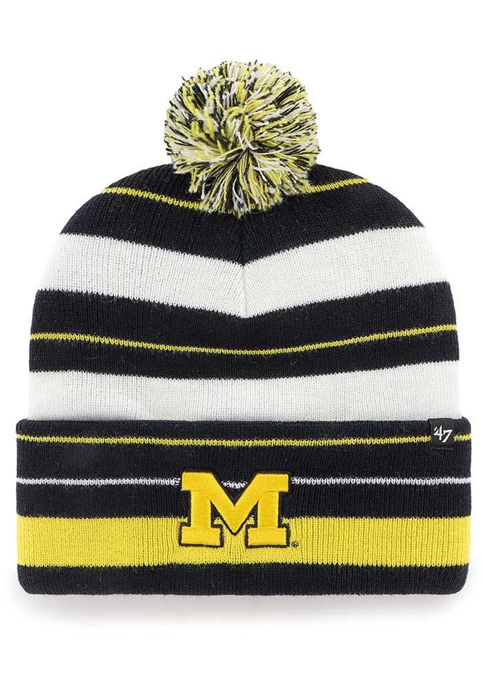 Michigan Wolverines 47 Womens BLUE Powerline Cuff Knit Hat - 48015348
