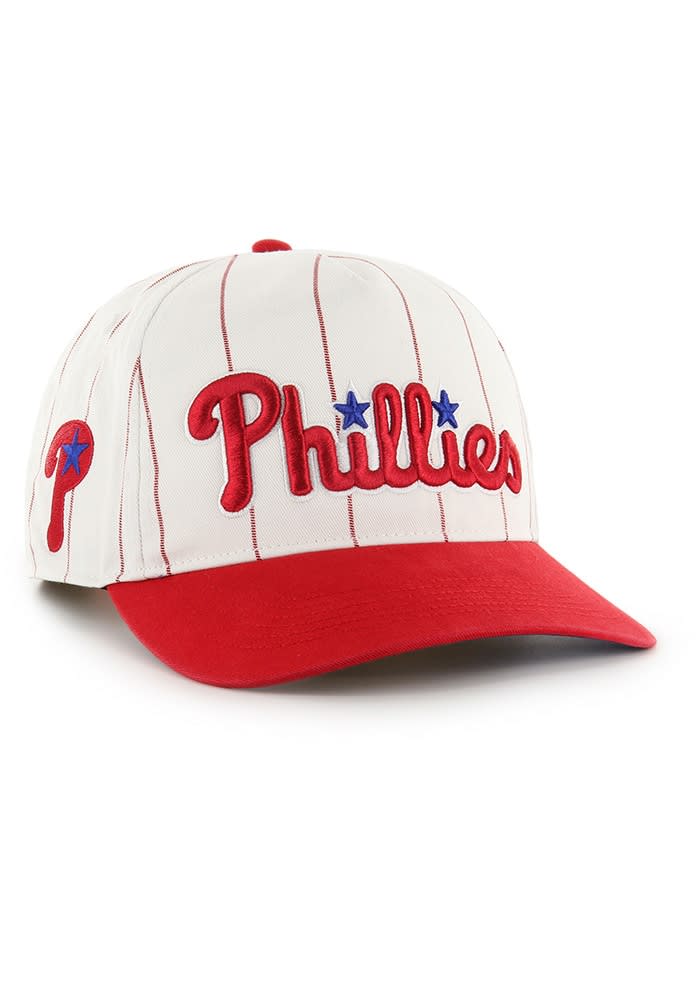 47 Philadelphia Phillies WHITE Double Header Pinstripe Hitch Adjustable ...