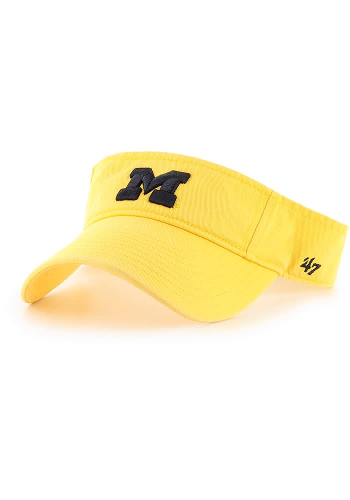 Michigan Wolverines 47 Womens YELLOW Clean Up Visor Visor - 48015598