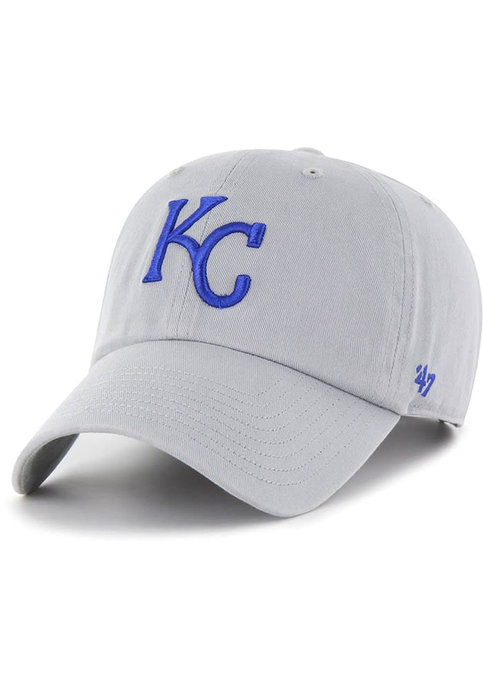 47 Kansas City Royals GREY Clean Up Adjustable Hat - 48015694