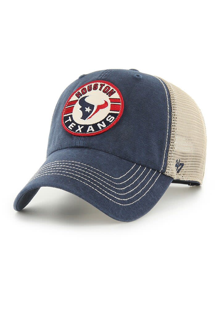 47 Houston Texans NAVY Notch Clean Up Adjustable Hat - 48015922