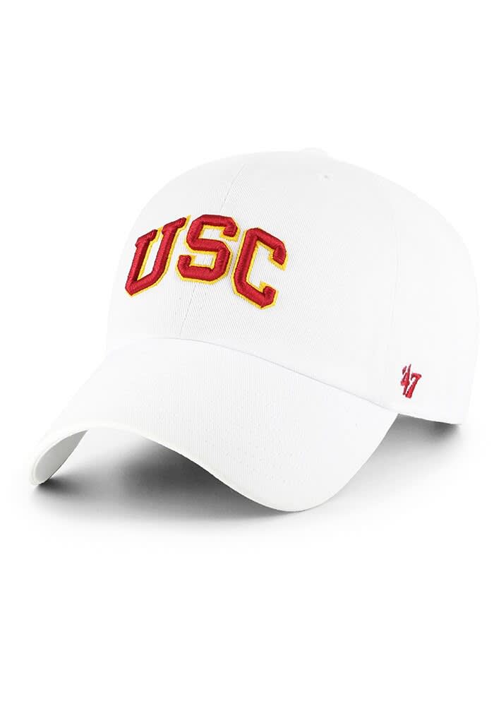 47 USC Trojans WHITE Clean Up Adjustable Hat - 48016275