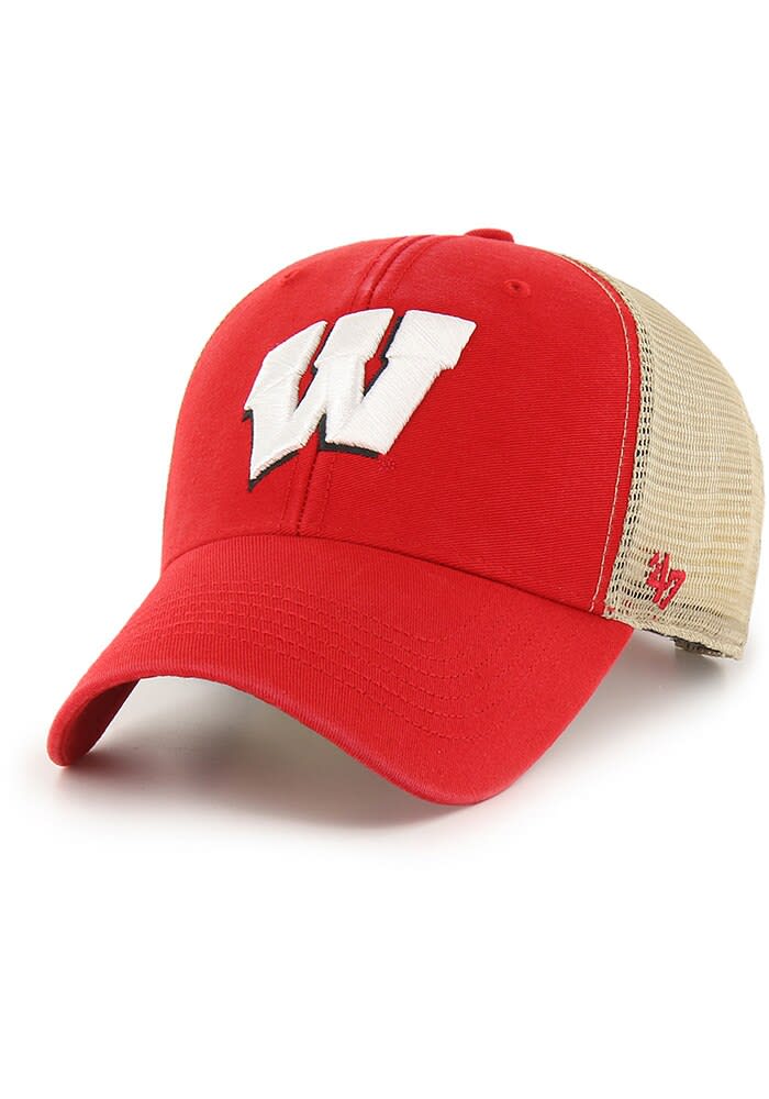 47 Wisconsin Badgers Red Flagship Wash MVP Adjustable Hat - 48016546