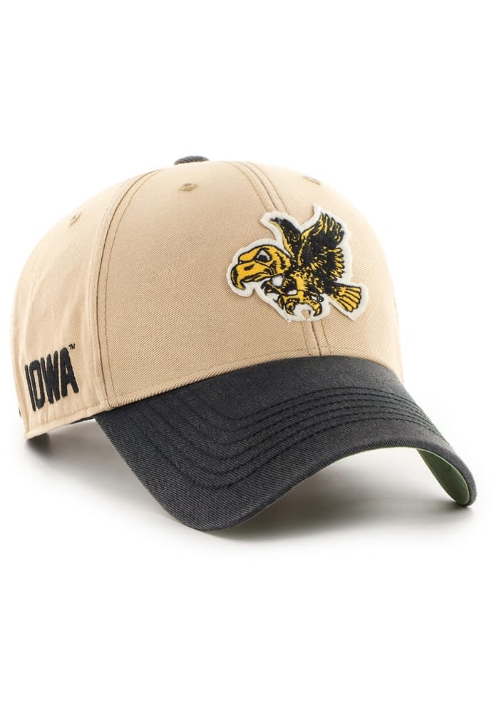 47 Iowa Hawkeyes Vintage Dusted Sedgwick MVP Adjustable Hat - KHAKI