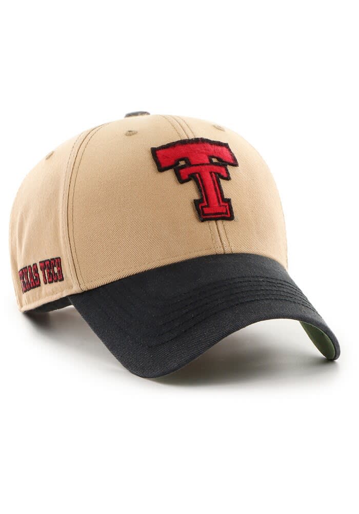 47 Texas Tech Red Raiders KHAKI Vintage Dusted Sedgwick MVP Adjustable ...
