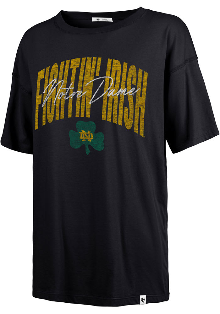 47 Notre Dame Fighting Irish Womens NAVY Muse Sadie T-Shirt - 48017509