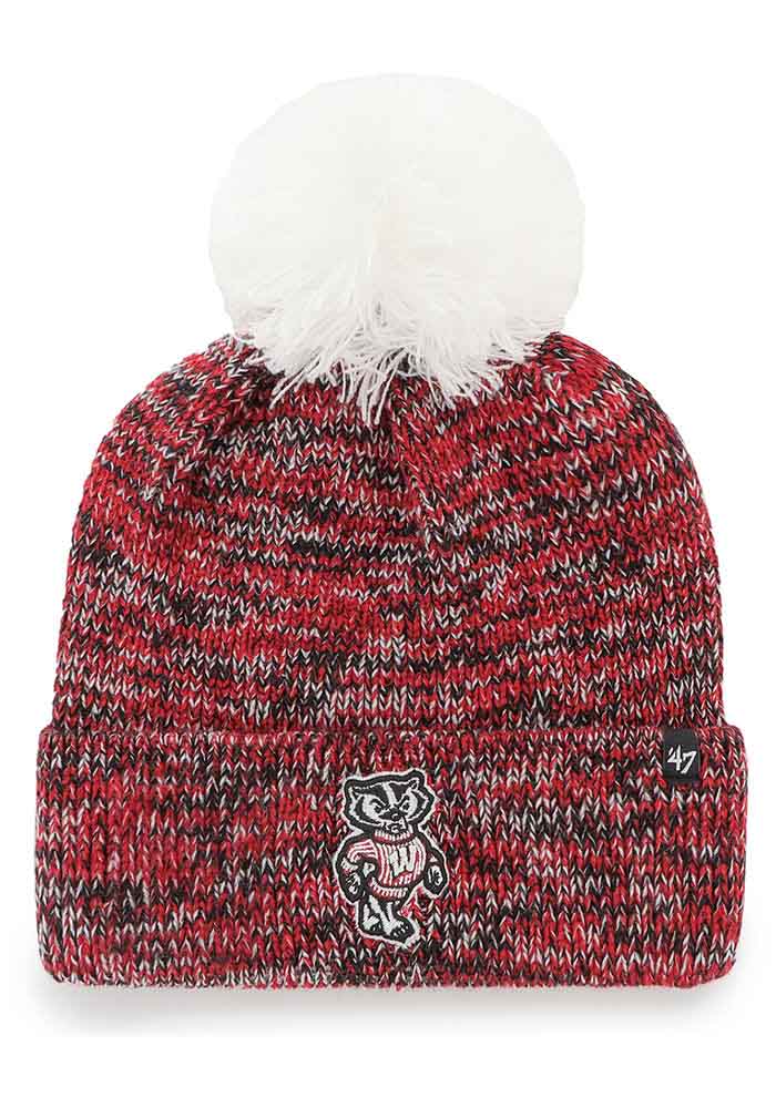 Wisconsin Badgers 47 Womens Triple Cross Cuff Knit Hat - Red